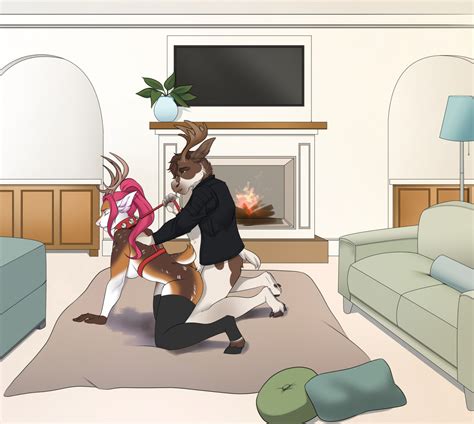 Rule 34 2021 Anthro Antlers Ass Bell Bell Collar Biped Black Clothing Black Jacket Black