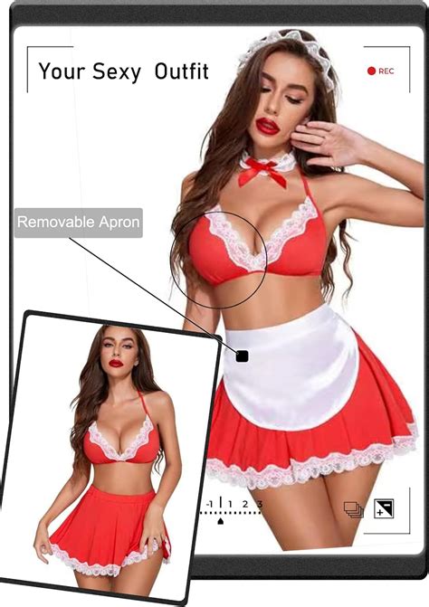 Avidlove Sexy Maid Lingerie For Women Roleplay Lingerie Cosplay