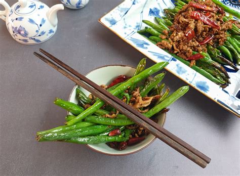 Gan Bian Si Ji Dou Sichuan Green Beans Ketohh Keto Chinese Dish