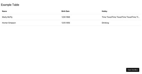 React Material Table Demo Codesandbox