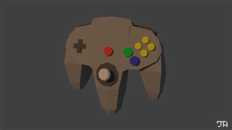 [blender] N64 Controller Critique Welcome R Low Poly