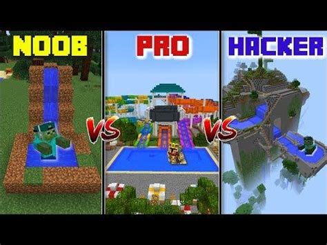 WATERPARK NOOB VS WATERPARK PRO VS WATERPARK HACKER ZOMBIE TAKE OVER THE WATER SLIDE