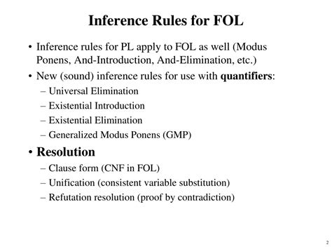 Ppt Inference In First Order Logic Powerpoint Presentation Free