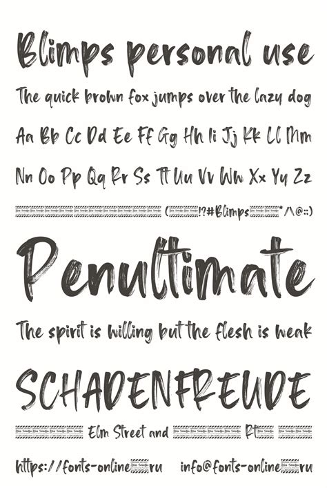 Blimps Personal Use Font