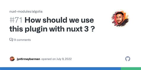 How Should We Use This Plugin With Nuxt 3 · Issue 71 · Nuxt Modules