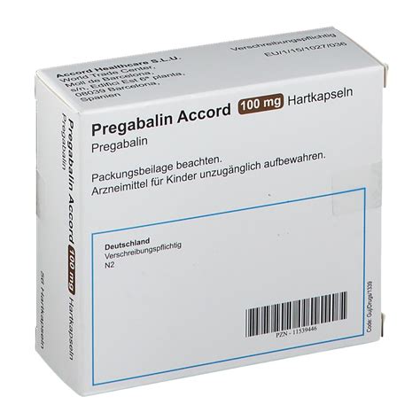 Pregabalin Accord 100 Mg 56 St Mit Dem E Rezept Kaufen Shop Apotheke
