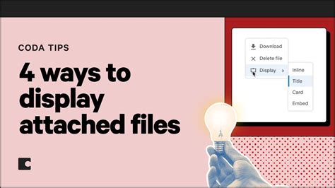 4 Ways To Display Attached Files Coda Tips Youtube