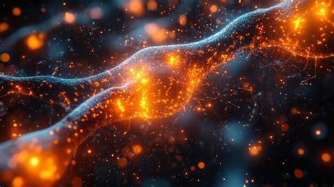 Glowing Neural Network Connections Generative Ai Premium Ai Generated Image