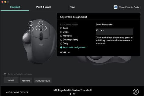 Logicool の進む・戻るボタンが Mac の Vscode で使えなかった Diary