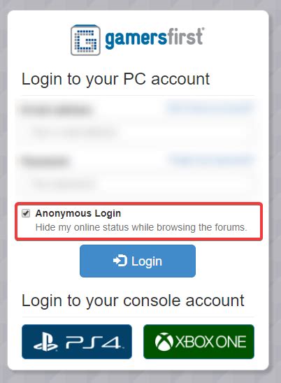 Anonymous Login Functionality Gamersfirst Feedback Gamersfirst Forums