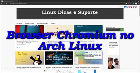 Browser Chromium No Arch Linux