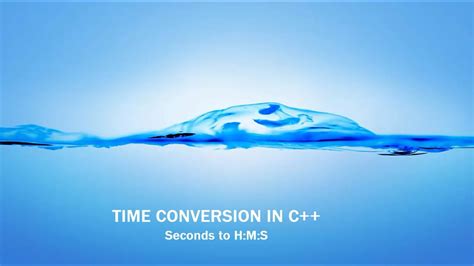 How To Convert Seconds Into Hours Minutes And Seconds In C Youtube