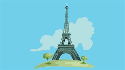 Eiffel Tower Cartoon Vector Art Icons And Graphics For Free Download