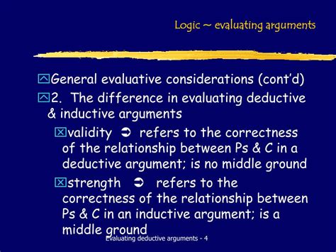 Ppt Logic ~ Evaluating Arguments Powerpoint Presentation Free Download Id1128902