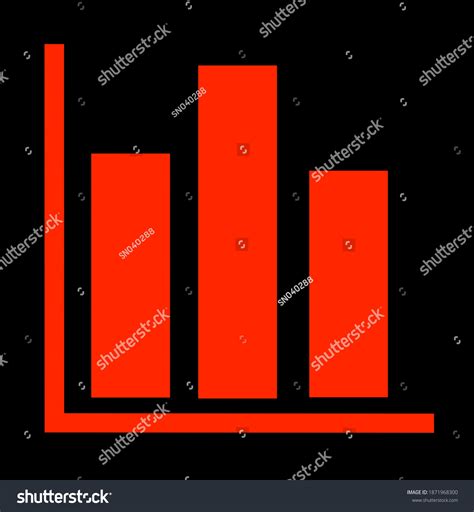 Red Graph Icon Trendy Flat Style Stock Vector Royalty Free 1871968300 Shutterstock