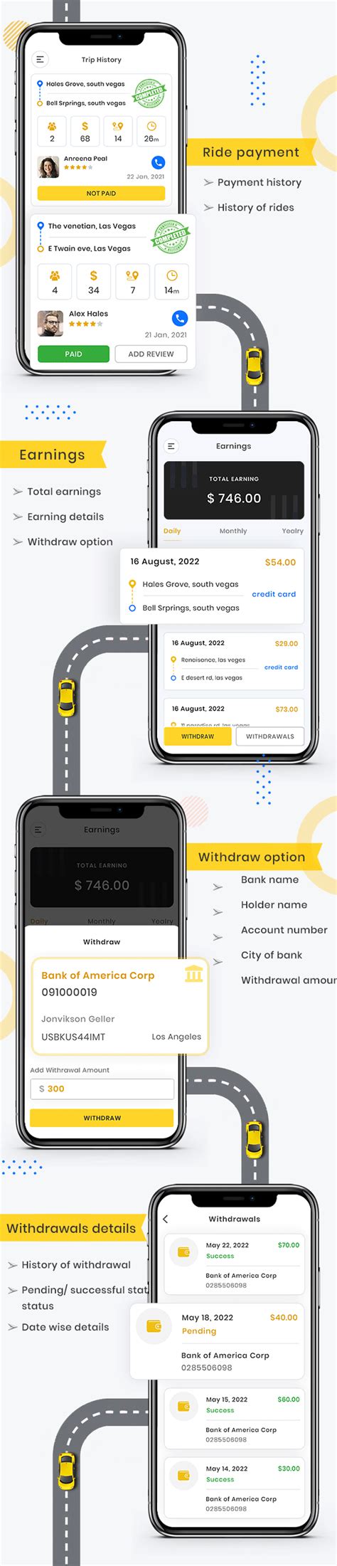 Cabme Flutter Complete Taxi Booking Solution Buy Apps Themes Ui