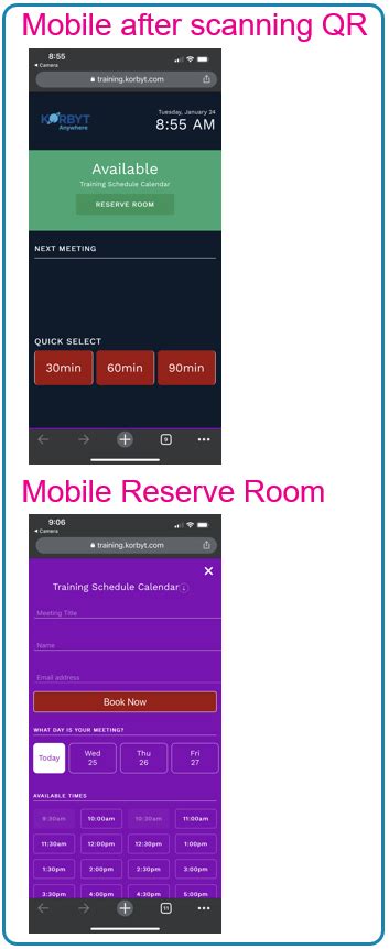 How To Use The Room Scheduling Element Korbyt Knowledge Base