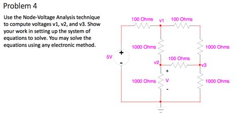 Solved Use The Node Voltage Analysis Technique To Compute