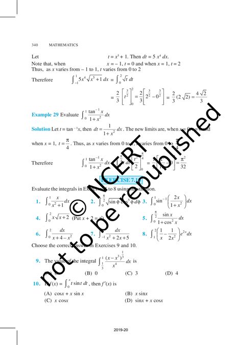 Cbse Class 12 Ncert Book Maths Part 2 Integrals Chapter 1 Deepak9899nk Page 54 Flip Pdf