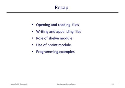 Python Programming Adp Vtu Cse 18cs55 Module 3 Chapter 8 B Ppt