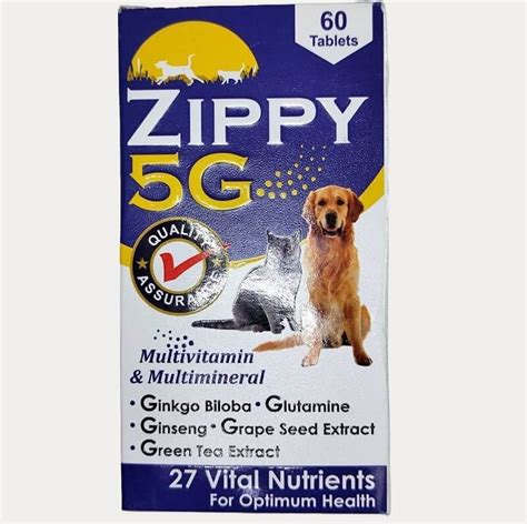 Zippy 5G Tablets for adult dogs & cats. 60 tabs - LoyalPetZone India