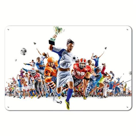 알루미늄 벽 표지판 재사용 가능한 스스로 접착되는 금속 장식품 바 정원 클럽 커피숍 침실 욕실 스포츠 및 캐릭터