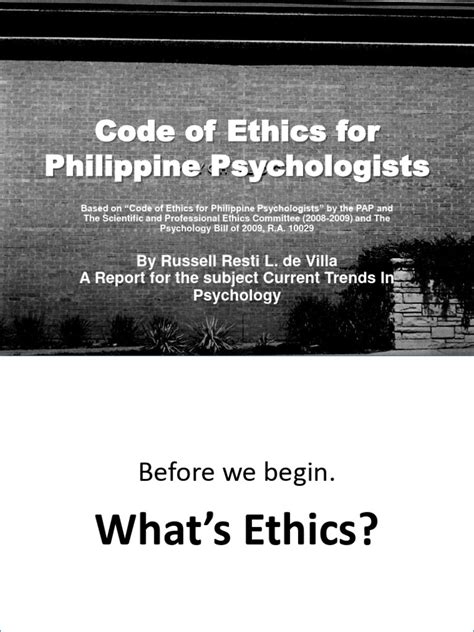 Chapter 4 Code Of Ethics Ppt 1 Pdf