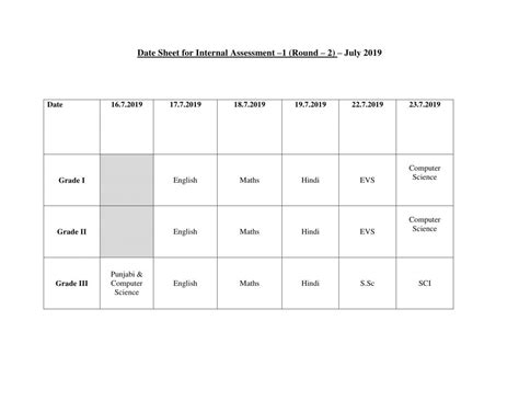 Date Sheet For Periodic Assessment 1 Delhi World Public School Date Sheet For Periodic Assessment 1 Delhi World Public School