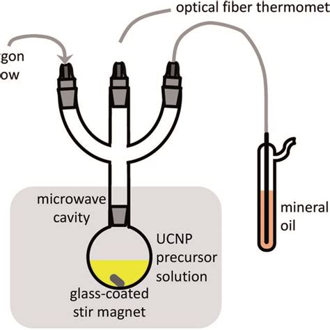 Schematic Synthesis Setup Of The Microwave Assisted Synthesis In This Work Download Scientific