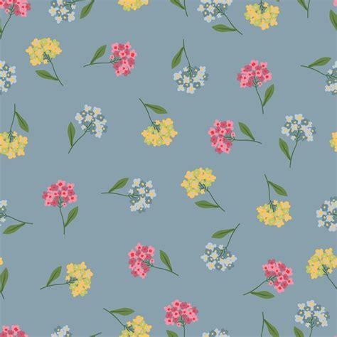 Premium Vector Hydrangea Blooming Flower Clusters Vector Seamless