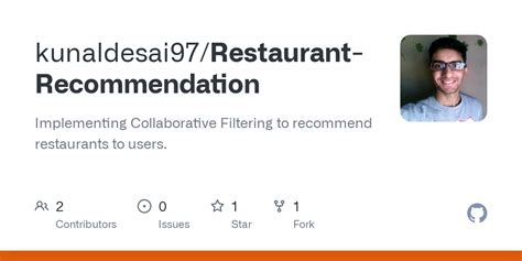 Restaurant Recommendation Collaborative Filtering Ipynb At Master