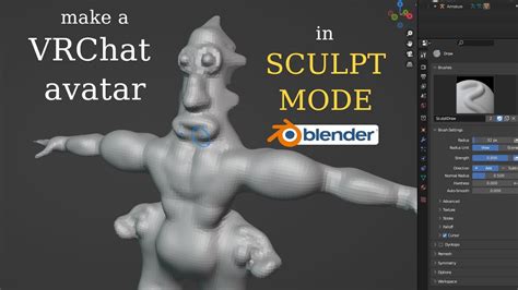 Blender Sculpt An Avatar From Scratch Vrchat Tutorial Youtube