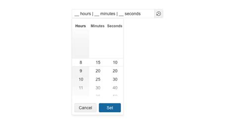 jquery timedurationpicker component kendo ui for jquery
