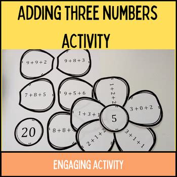 Add Three Numbers Activity Printable By Babe Vps Classroom TPT