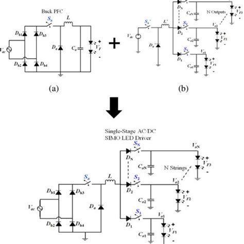 Derivation Of A Buck Type Single Stage Acdc Simo Led Driver A Dcm