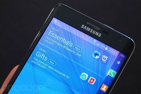 三星曲面屏手机galaxy note edge图赏 手机 太平洋科技