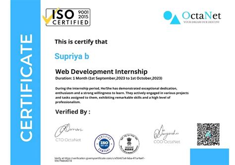 supriya b on linkedin octanet