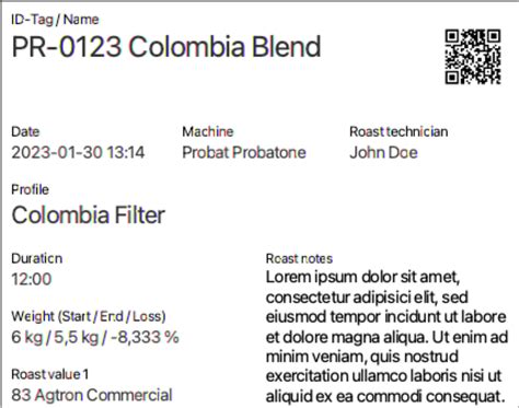 Customizing Roast Labels