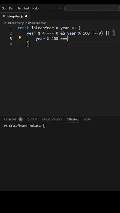 Fastest Way To Check Leapyear In Javascript Shorts Youtubeshorts Software Coding Javascript