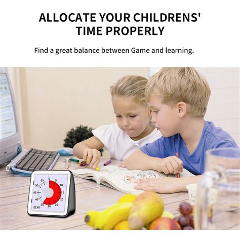 1 Pc 60 Minutes Visual Analog Timer Silent Countdo Grandado