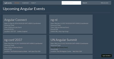 Angular Fundamentals Codesandbox