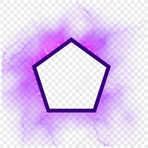 Purple Light Effect Border Lightningabstracteffectselectric Shock
