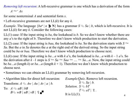 Ppt Llk Grammar And Context Free Languages Powerpoint Presentation Id9313730