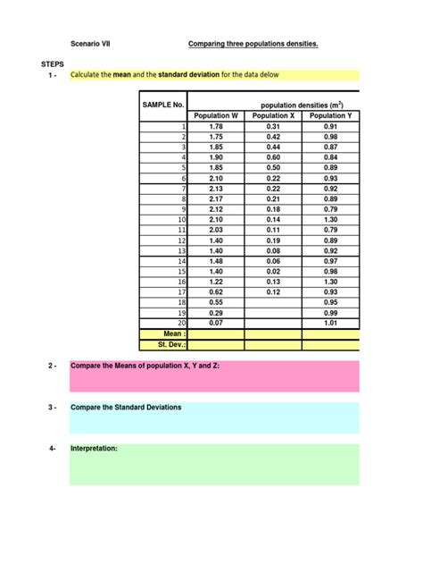St Dev 1 For Students Pdf Mean Statistical Analysis