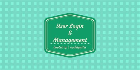 Php User Login And Management Codeigniter Hmvc Logo Illustration
