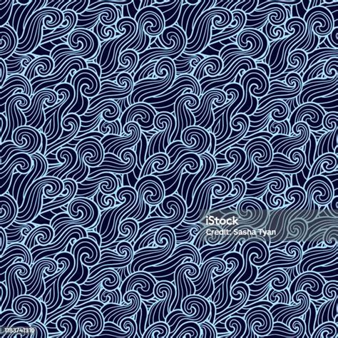 원활한 추상 패턴 폭풍우 파도 바다 파도와 벡터 그림입니다 가리기에 대한 스톡 벡터 아트 및 기타 이미지 가리기 곧은 그리기 Istock