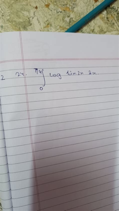 How To Solve This The Answer Is π 4 Log 2 R Maths