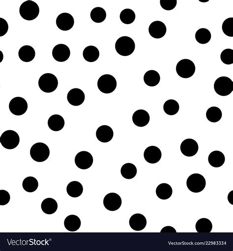 Random Dotted Seamless Pattern Simple Geometric Vector Image