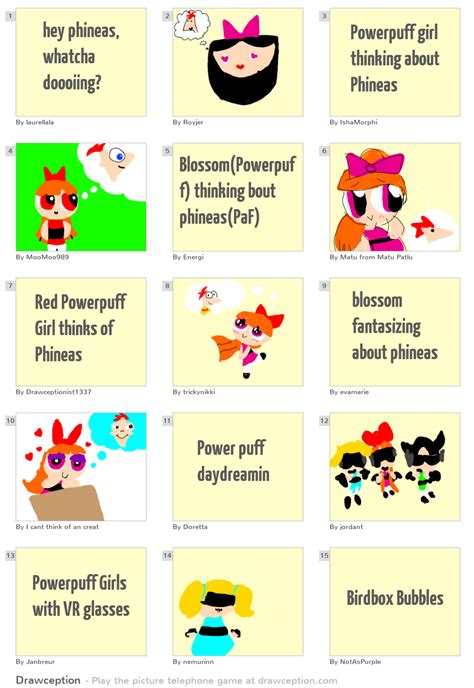 Hey Phineas Whatcha Doooiing Drawception