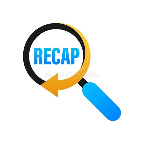 Recap Vector Stock Illustrations 416 Recap Vector Stock Illustrations